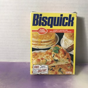 Vintage Pretend Fun With Food - BISQUICK Mini Box Toy - 80's Kids Play ...