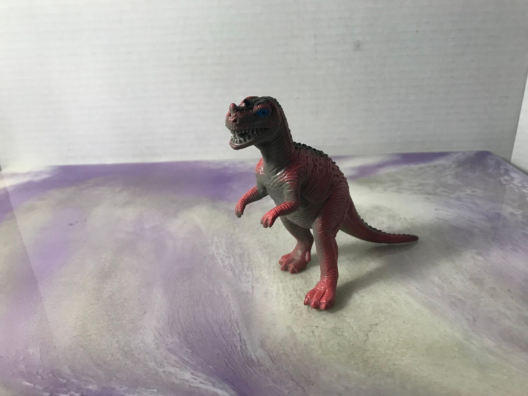 Vintage 1980s Pink Ceratosaurus - Made in China Dinosaur Figure / Cake ...