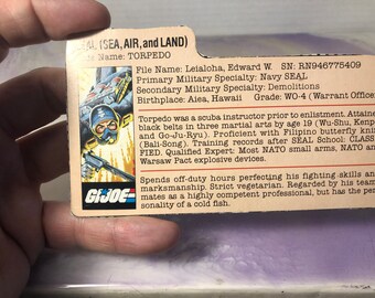 Gi Joe Cardback - Etsy