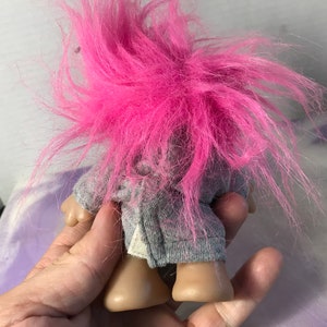 Pink Haired Troll - Russ Troll Doll Styled - Pink Hair in Sweatshirt ...
