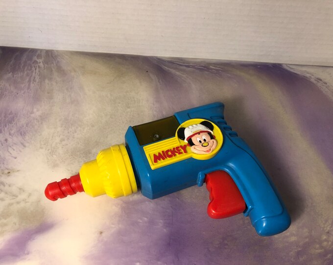 Vintage Disney's Mickey Mouse - Spark Drill Toy - Pretend Play Toy ...