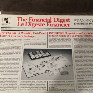 Vintage INVESTOR Vintage Stock Trading Game by Pressman Industries ...