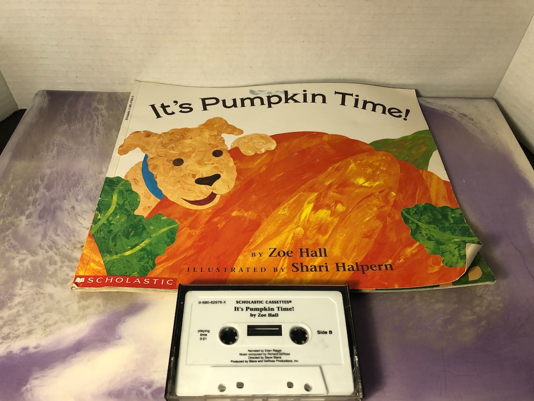 Vintage It's Pumpkin Time Zoe Hall Book and Tape Combo Vintage 1980's ...