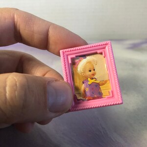Vintage 90's Barbie Picture Frame - Barbie Playhouse Accessory ...