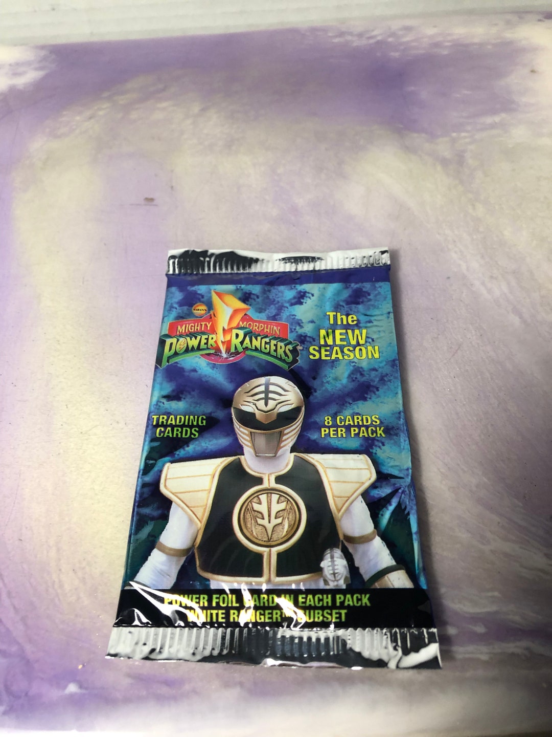 Buy Vintage MMPR Power Rangers Trading Cards 1990's SEALED PACK Rare 90 ...