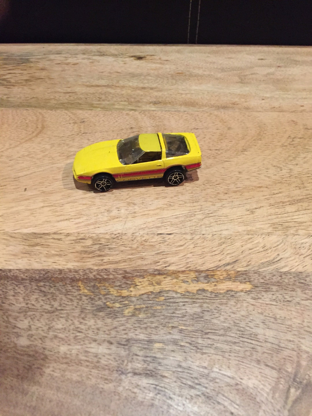 Vintage Hot Wheels 80s 1980 CORVETTE Hotwheels Vintage Yellow Sportscar ...