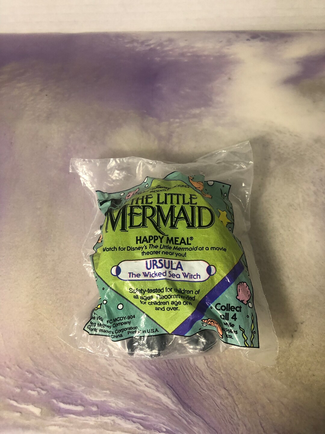 Vintage Disney the Little Mermaid Happy Meal Toy URSULA Rare Vintage ...