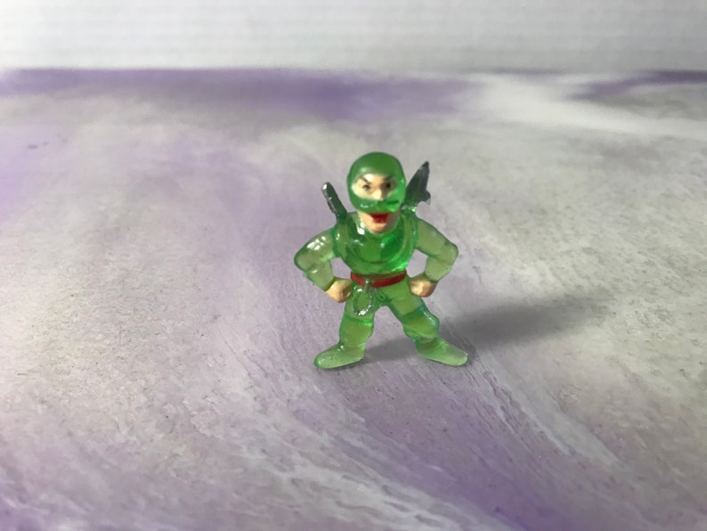Vintage Translucent Green NINJA PVC Mini Figure Rare Vintage - Etsy