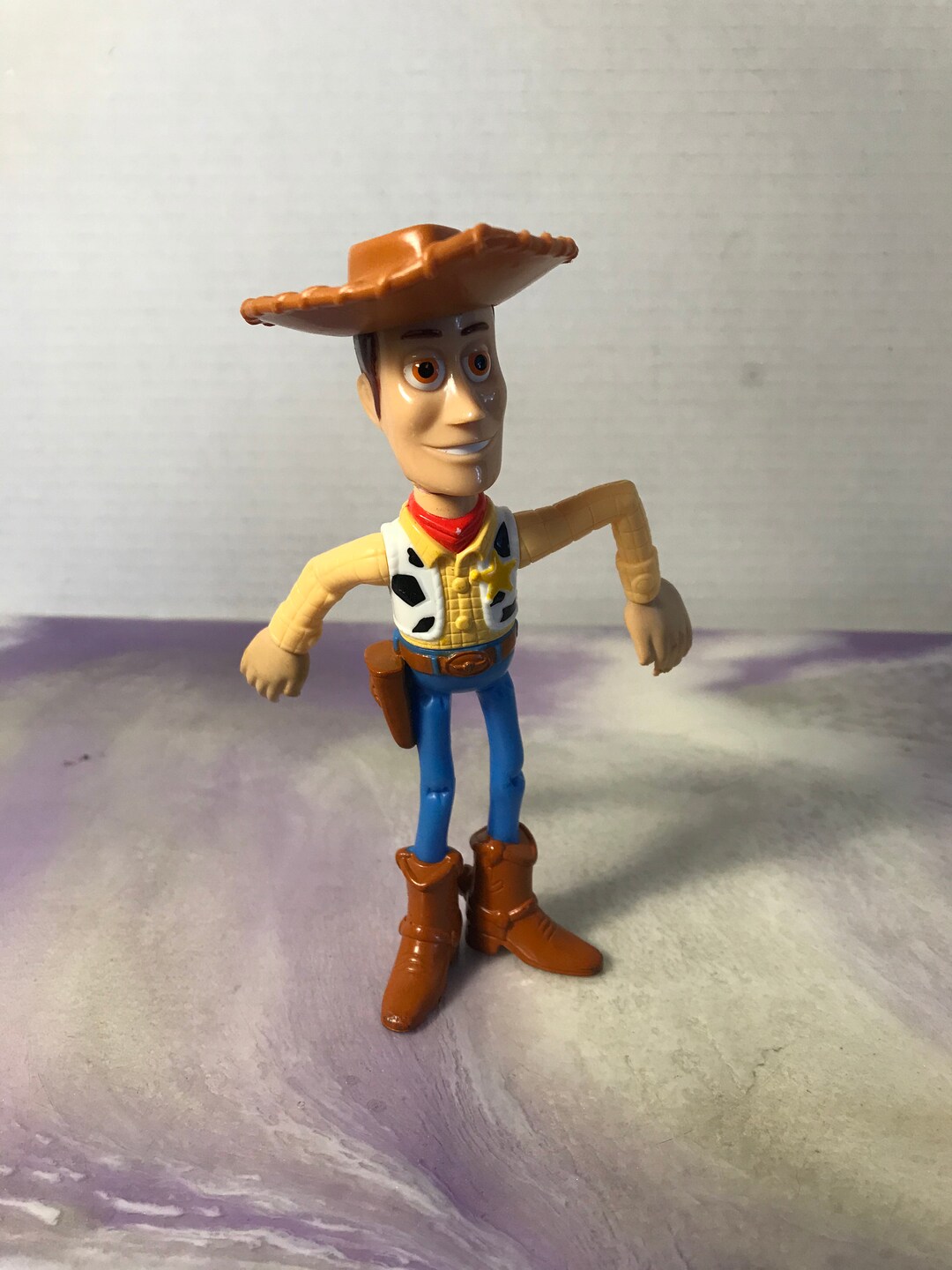 Vintage Disney Pixar Toy Story PVC Figure 6 Inch Sheriff Woody Bendable ...