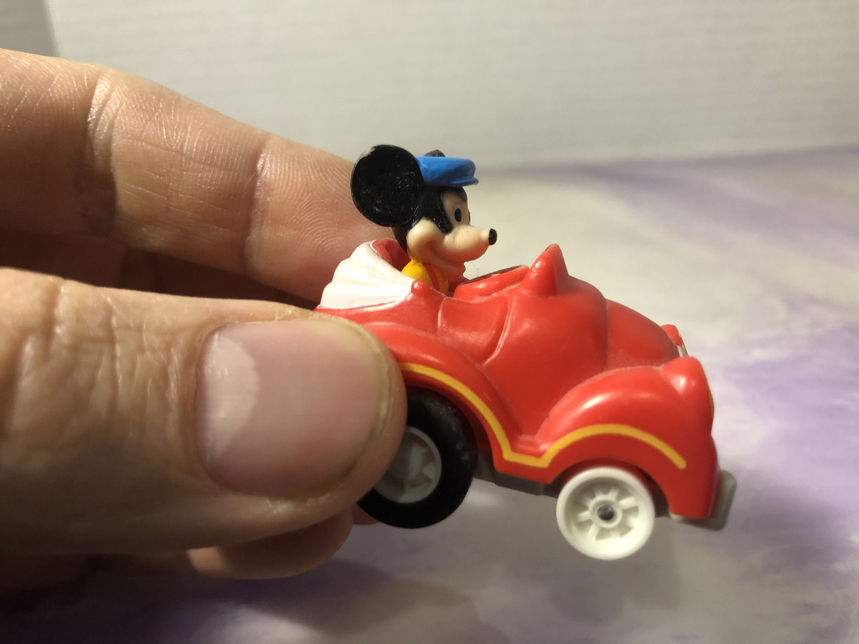 Vintage 1980s Disney Mickey Pull Back Action Toy Car Rare Fun | Etsy