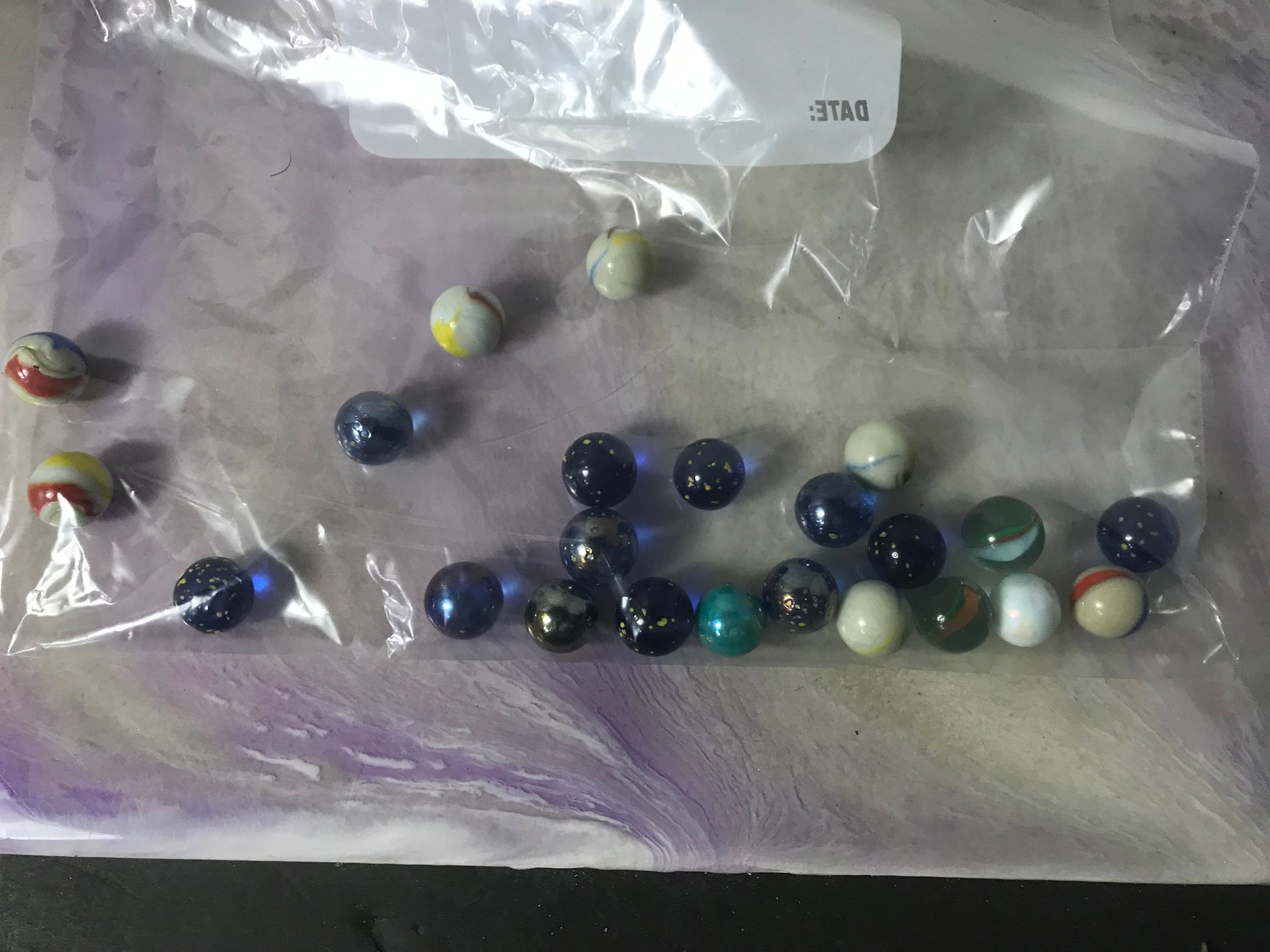 HUGE Lot of Rare Marbles - Lot of 20+ Vintage Styled Glass Marbles ...