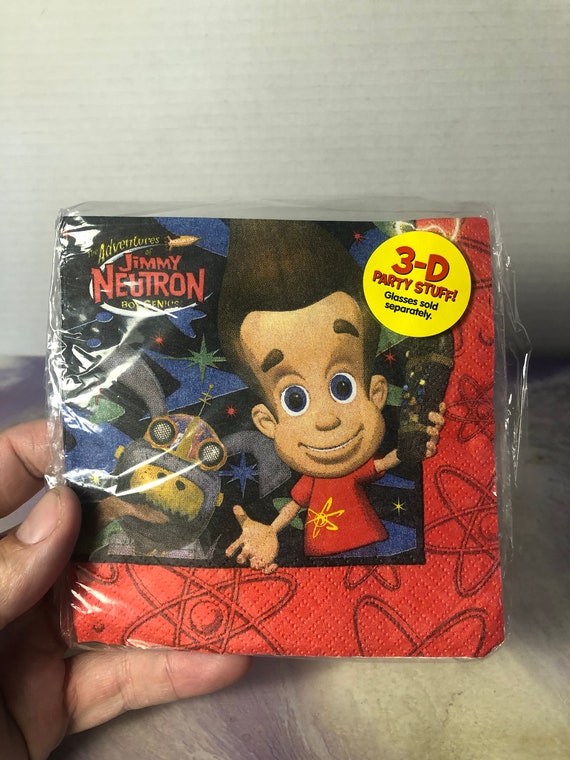 Vintage Jimmy Neutron Boy Genius Party Napkins Birthday - Etsy