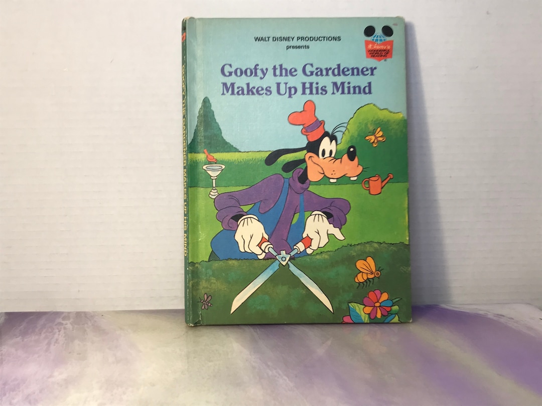 Vintage 1980 Disney Wonderful World of Reading Goofy the Garderner ...