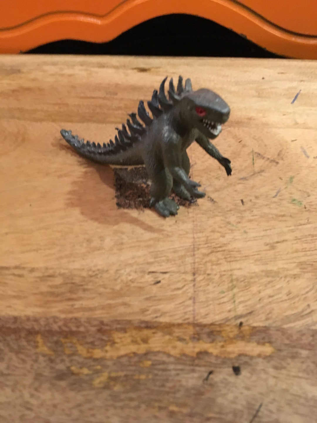Vintage Godzilla PVC Cake Topper / Action Figure Silver Vintage Made in ...
