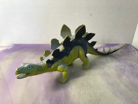 Vintage 1980s Stegosaurus Yellow and Black Squeaks | Etsy