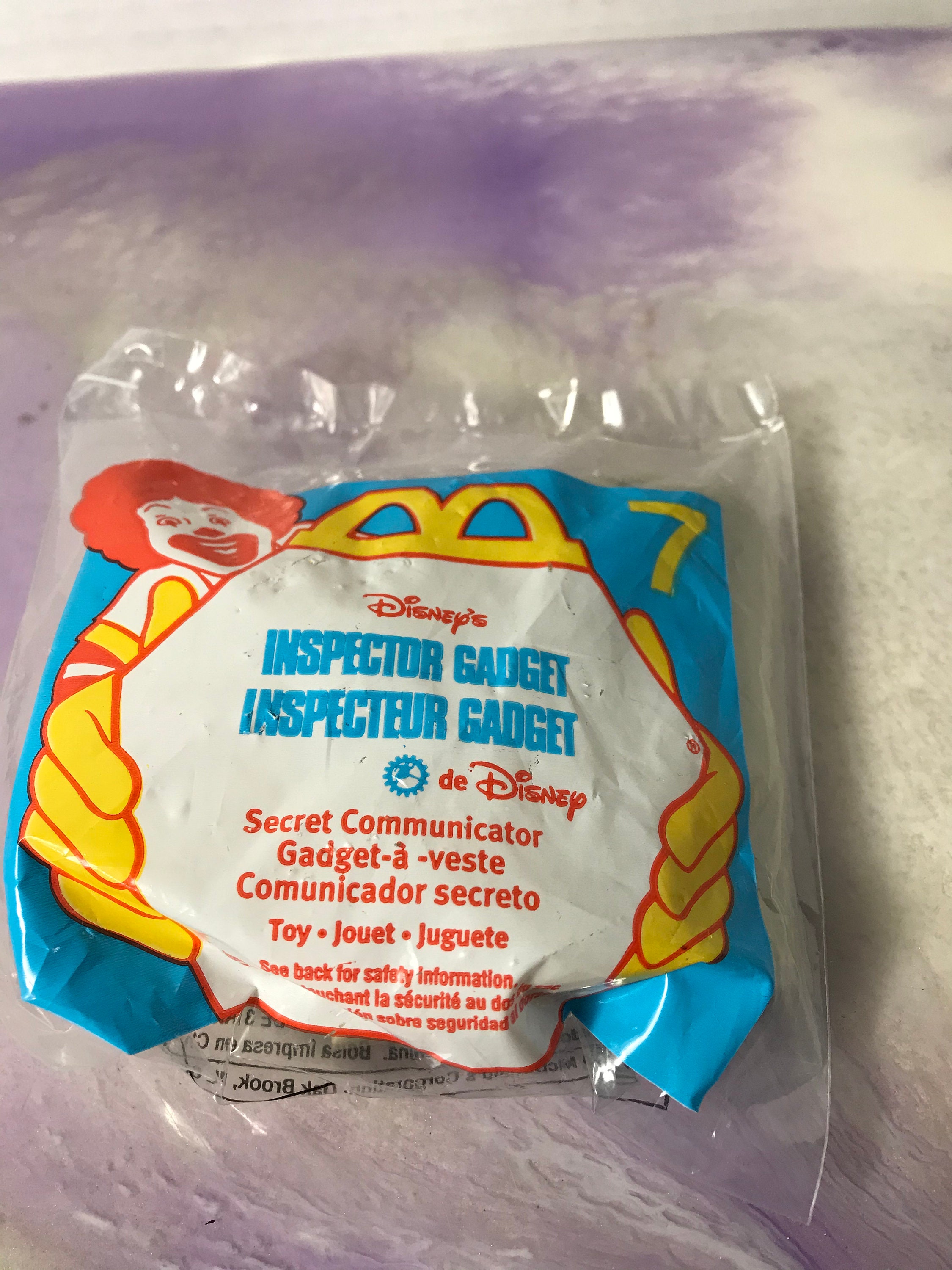 Vintage 1990 Disney Inspector Gadget Happy Meal Toy Secret | Etsy
