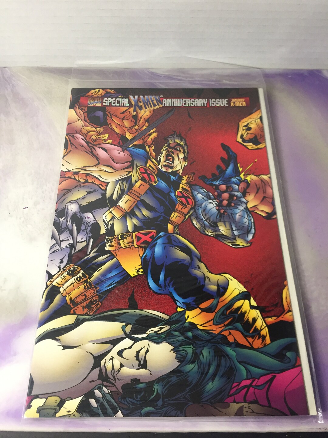 Vintage Marvel Comic X-force #50 - Fold Out Cover - (1994) Rare Vintage ...