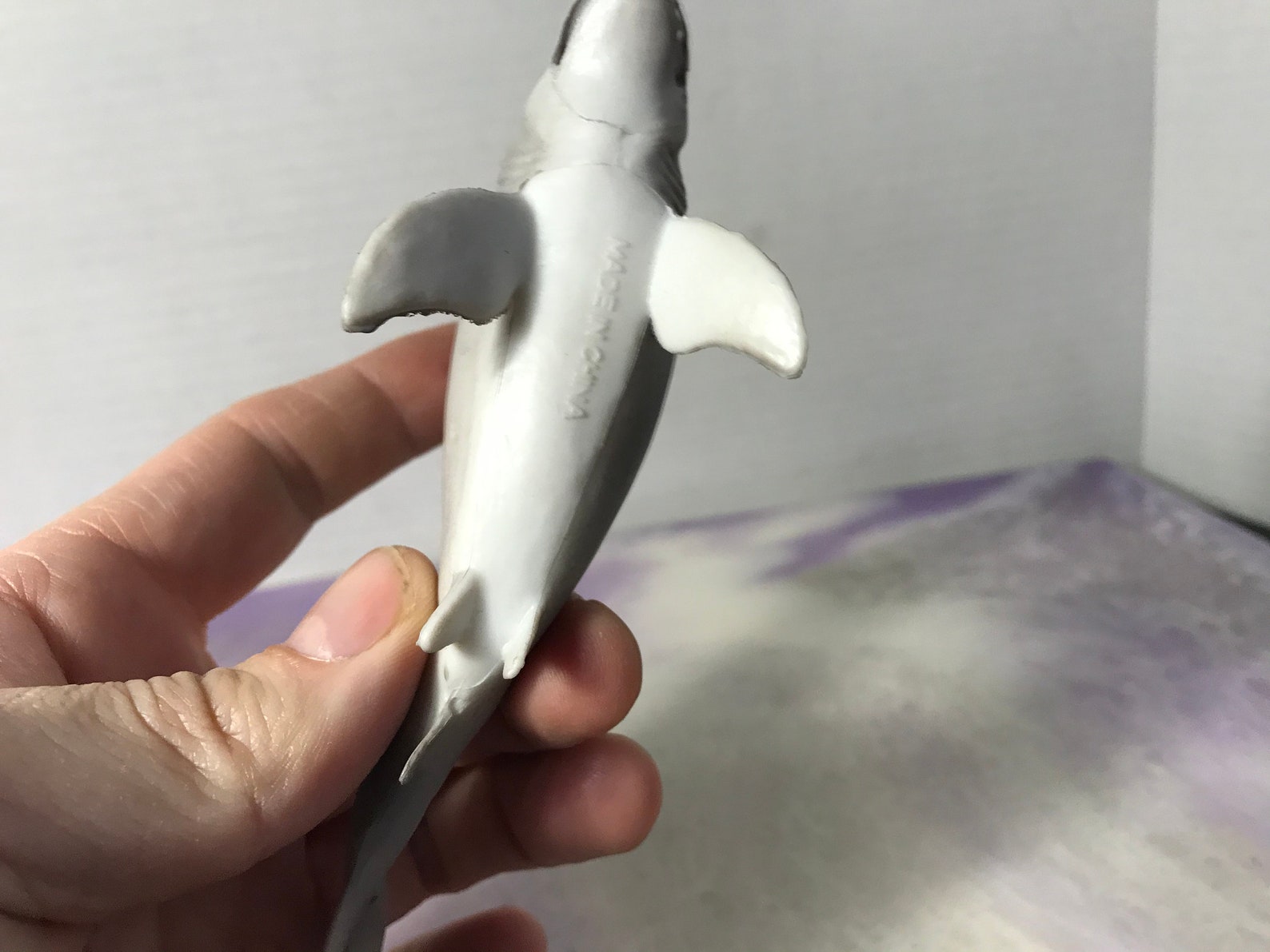 Vintage Made in China Great White Shark PVC Plastic Shark Figure Animal ...