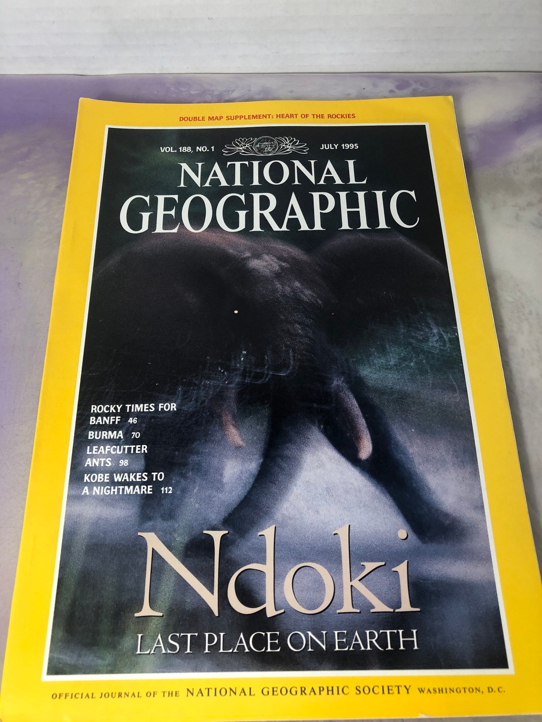 Vintage National Geographic Magazine Volume 188 No 1 July 1995 ...