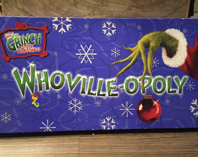 Monopoly How the Grinch Stole Christmas Whoville-opoly - Rare Vintage ...