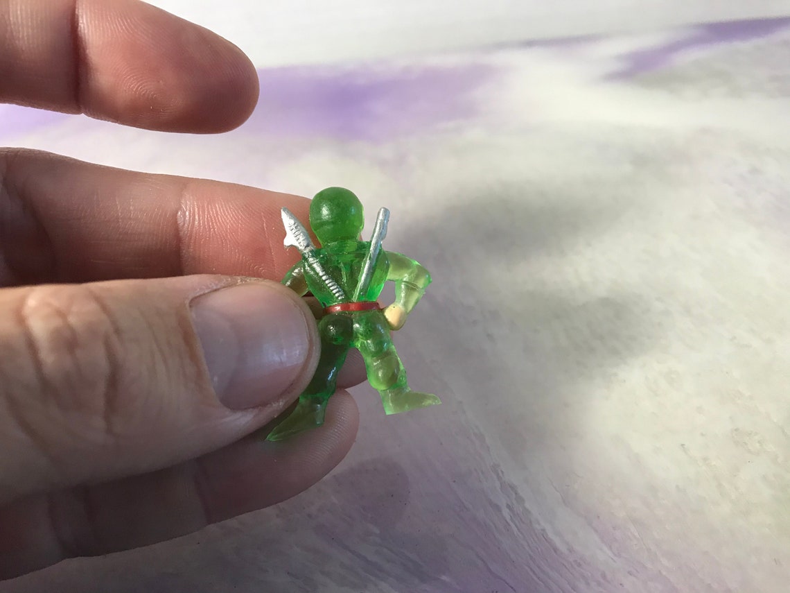 Vintage Translucent Green NINJA PVC Mini Figure Rare Vintage | Etsy