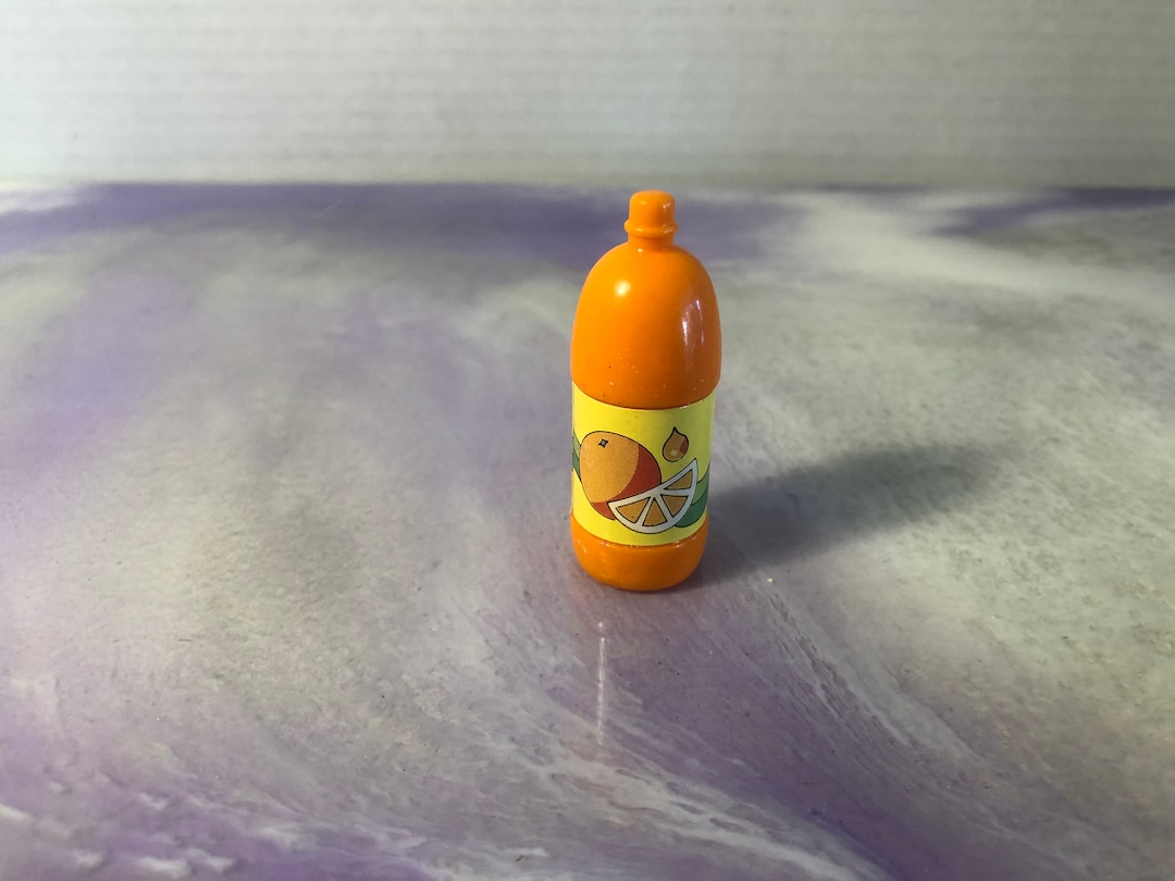 Vintage 90's Barbie Orange Pop / Juice Bottle - Barbie Playhouse ...