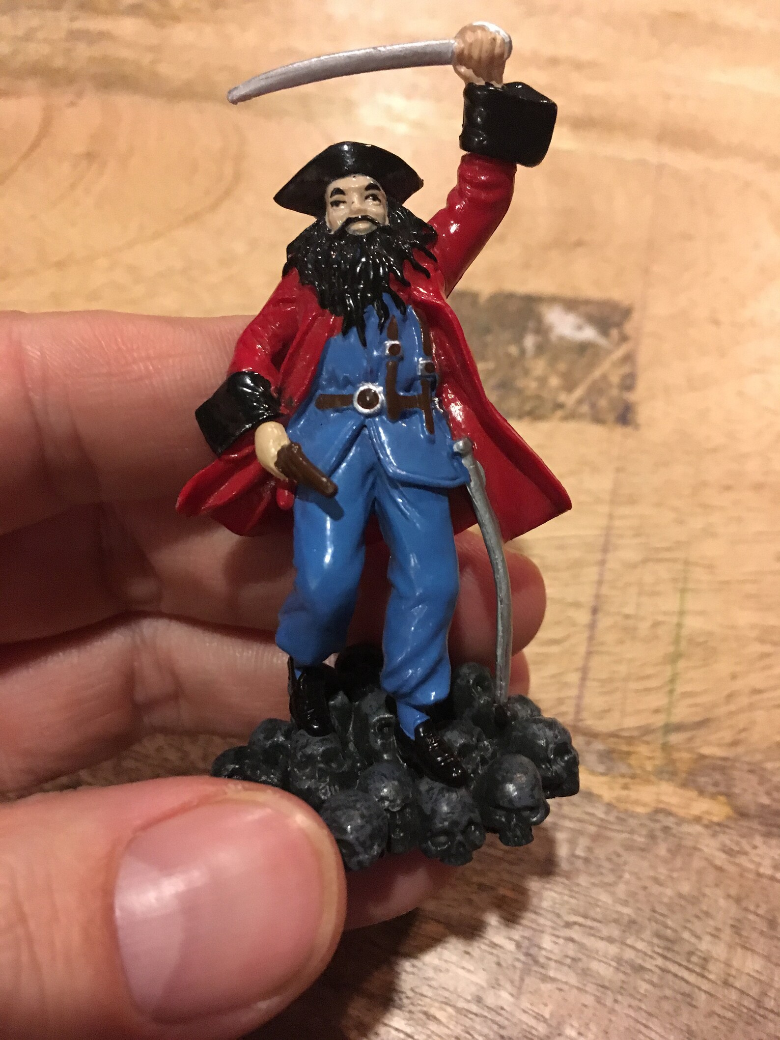 Vintage PVC Cake Topper Figure - Blackbeard Themed - Vintage Cool ...