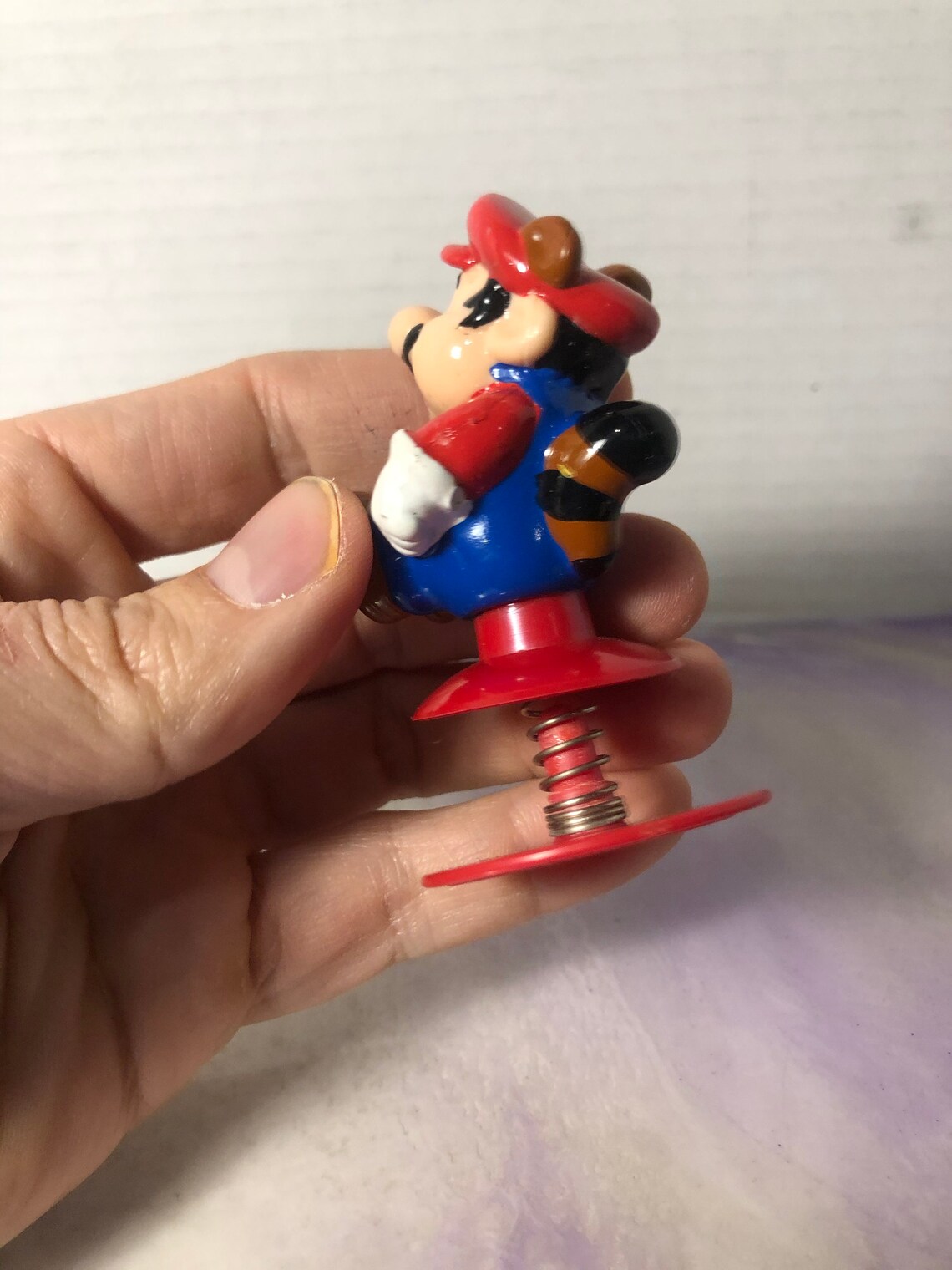 Vintage 1989 Super Mario Brothers Mario Spring Loaded Toy | Etsy