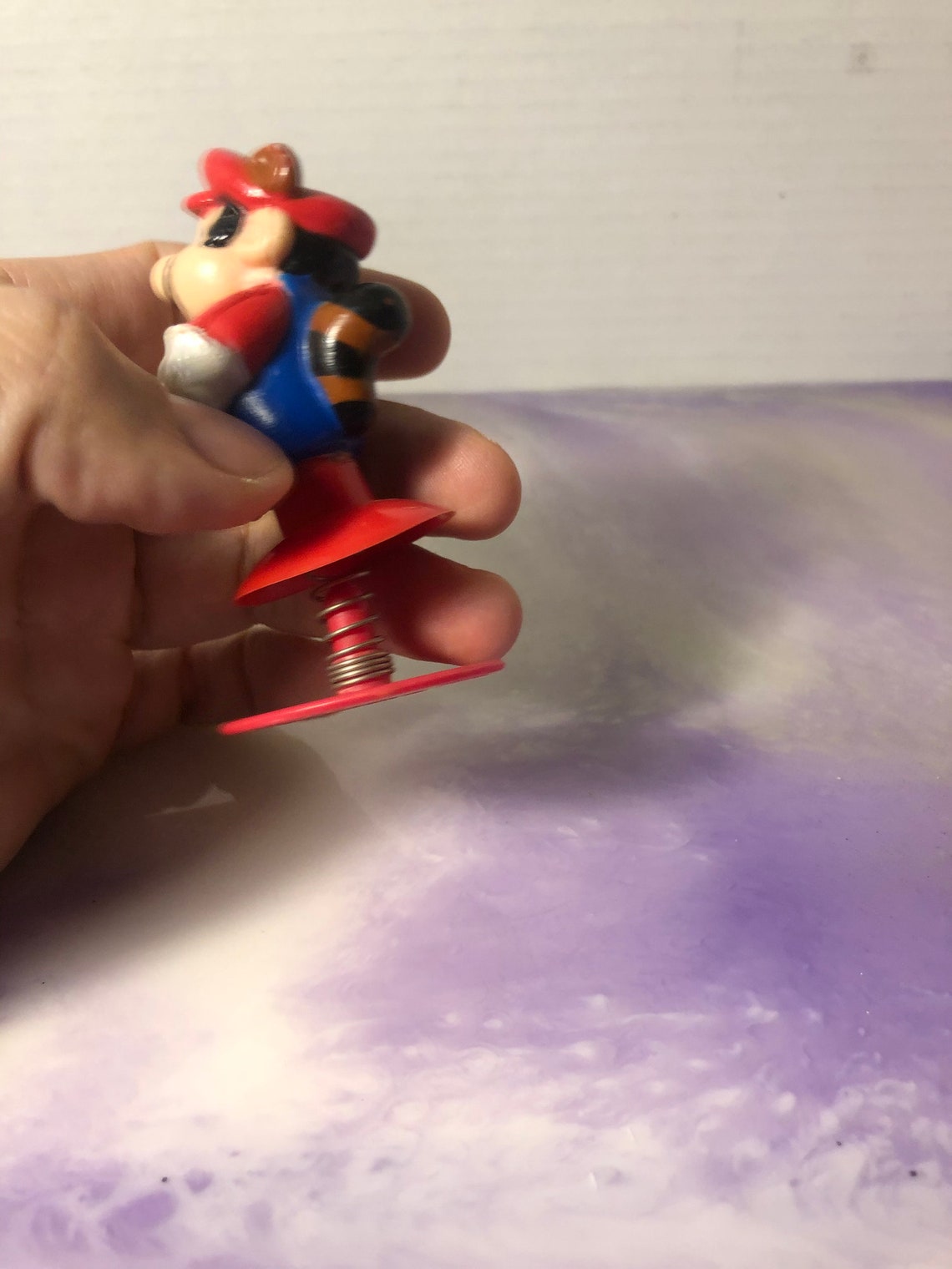 Vintage 1989 Super Mario Brothers Mario Spring Loaded Toy - Etsy