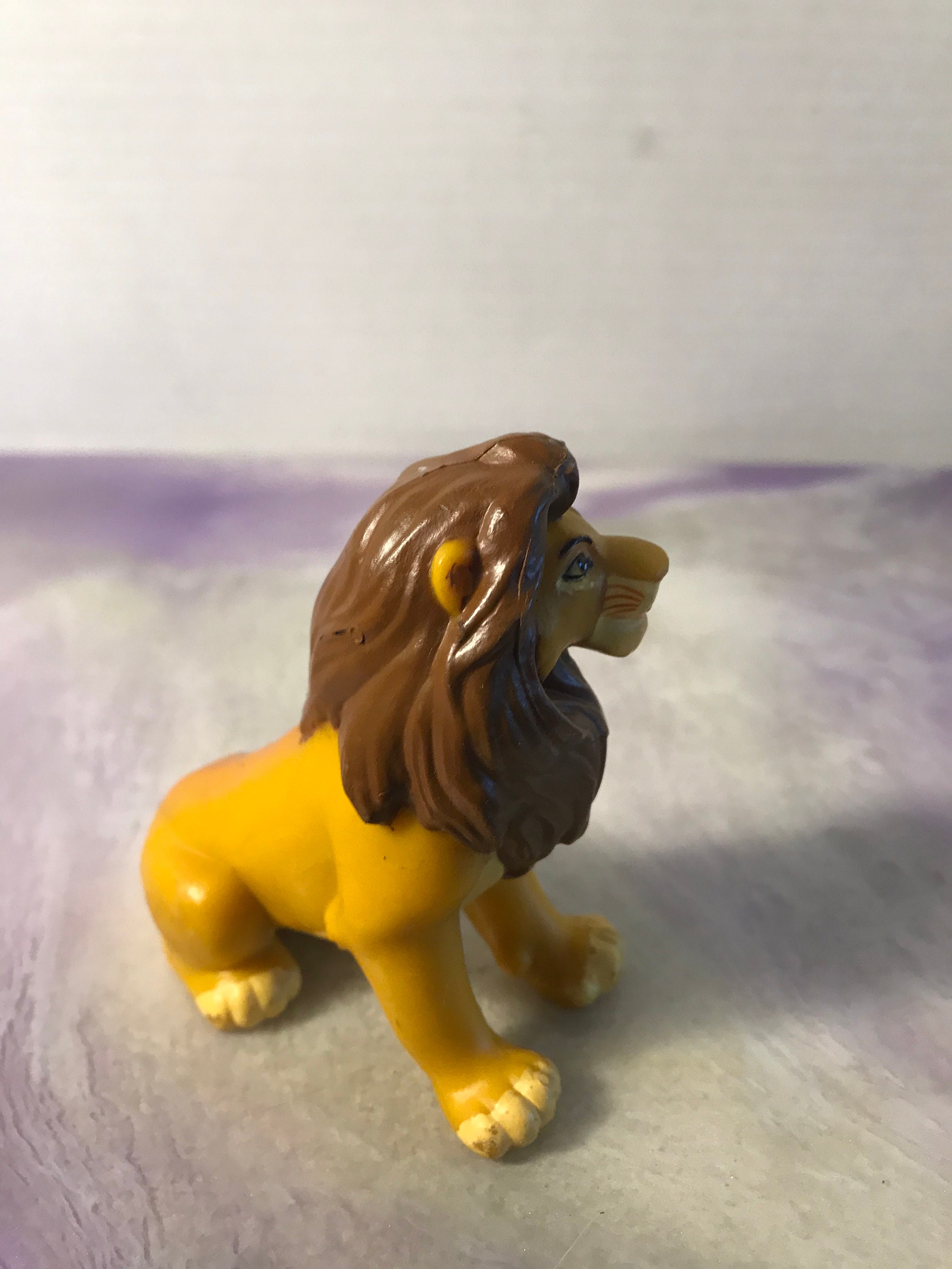 Vintage Lion King Figure Adult Simba Sitting Applause PVC Figure Cake ...