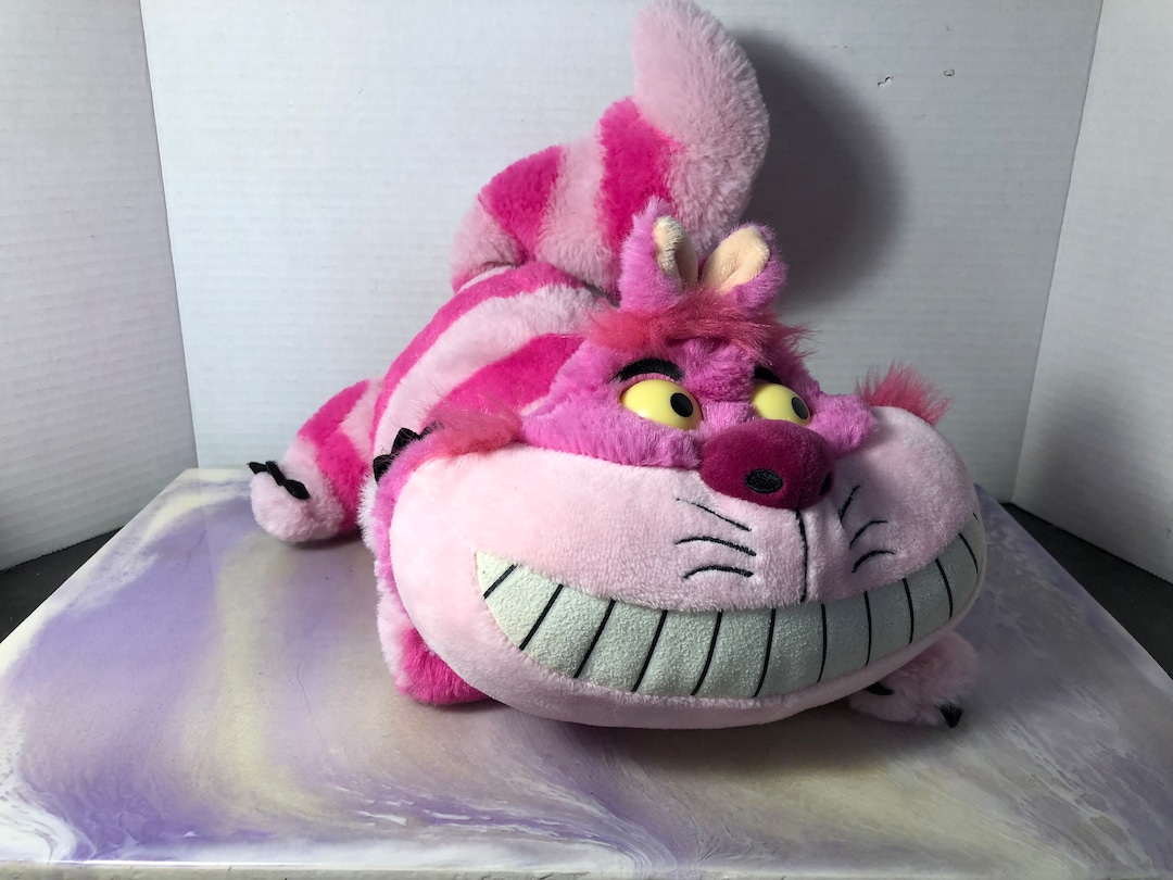 Rare Vintage Walt Disney Official CHESHIRE CAT Talking Moving Plush ...