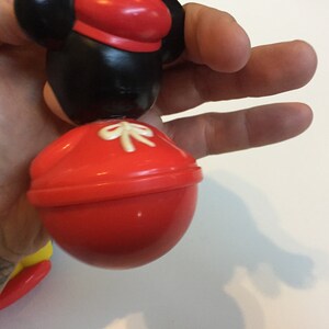 Vintage Roly Poly Mickey Mouse With Car - Rare Vintage Disney ARCO Car ...