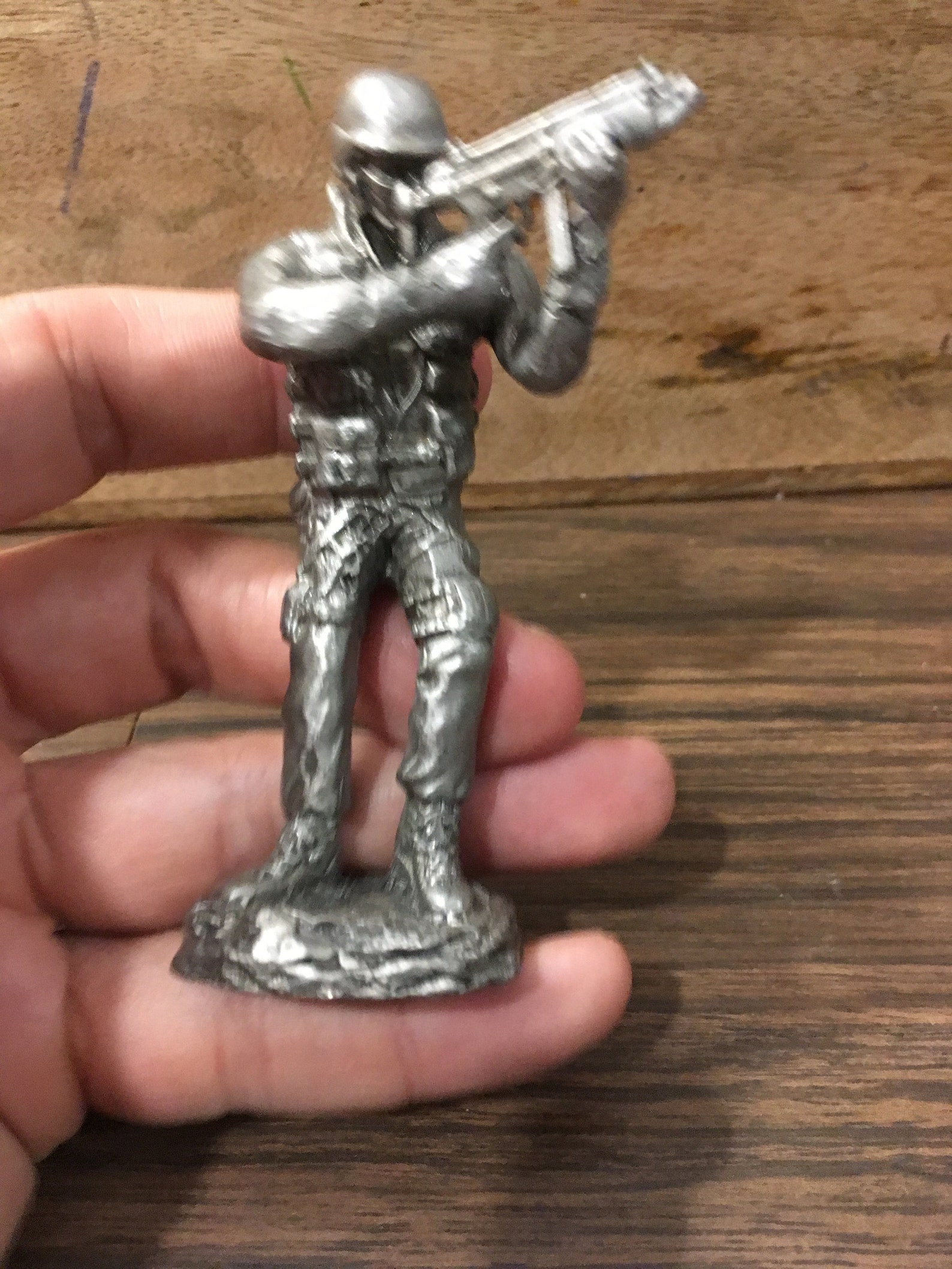 Vintage Steel / Pewter / Lead Soldier Figurine 1990's - Etsy