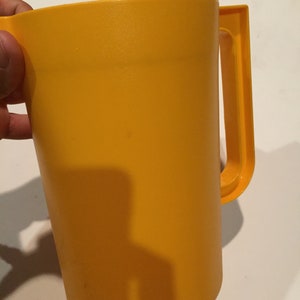 Vintage Tupperware Large Yellow Serving Pitcher - Rare Vintage Piece of ...