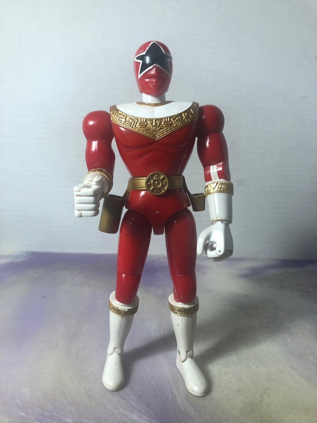 Vintage MMPR Power Rangers ZEO 12 Red Ranger Figure Power Rangers ...