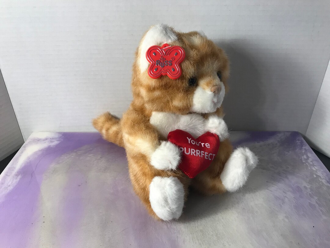 Vintage Russ Caress SOFT PETS Kitten / Cat you're Purrrfect Collectible ...