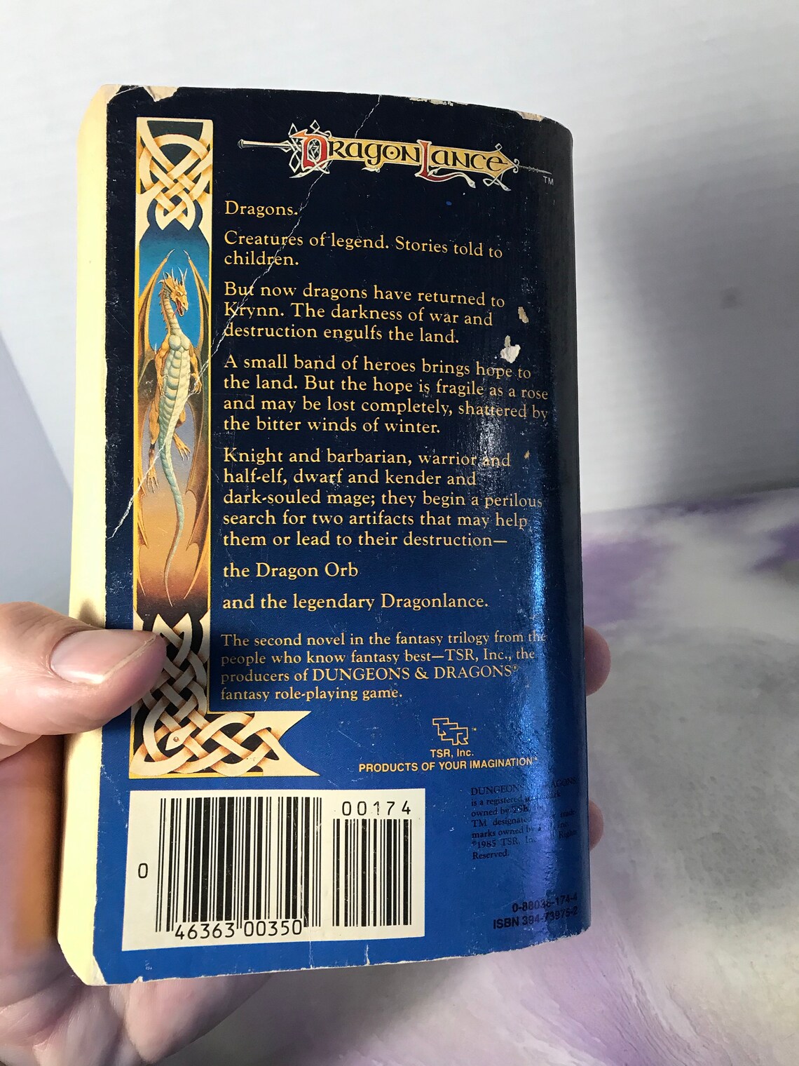 Vintage Novel Dragonlance Chronicles 2 Dragons of Winter Night - Etsy