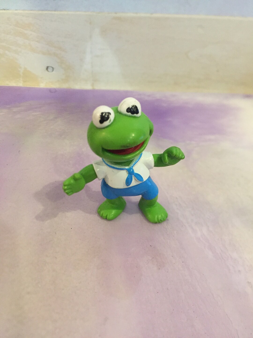 Vintage 1986 Muppet Babies Kermit the Frog PVC Figure Cake Topper 2 1/2 ...