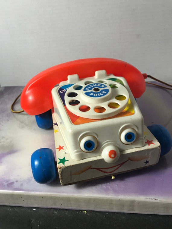 Vintage 1961 Fisher Price Chatter Phone 747 Telephone Pull | Etsy