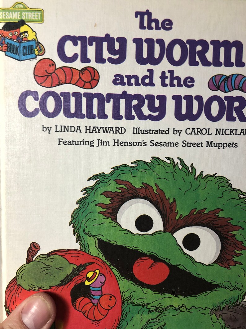 Vintage Kids the Sesame Street Book, "the City Worm and the Country ...