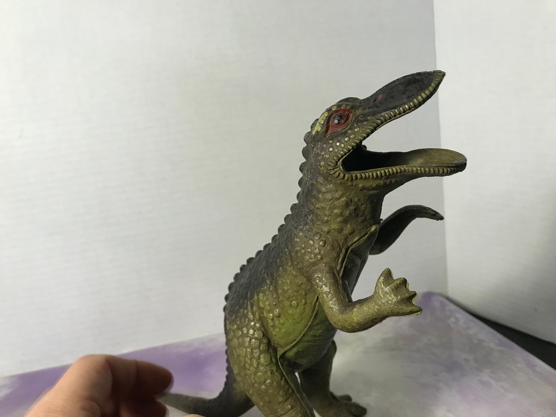 Vintage 1980s Imperial Toys TRACHODON Duck Billed green - Etsy