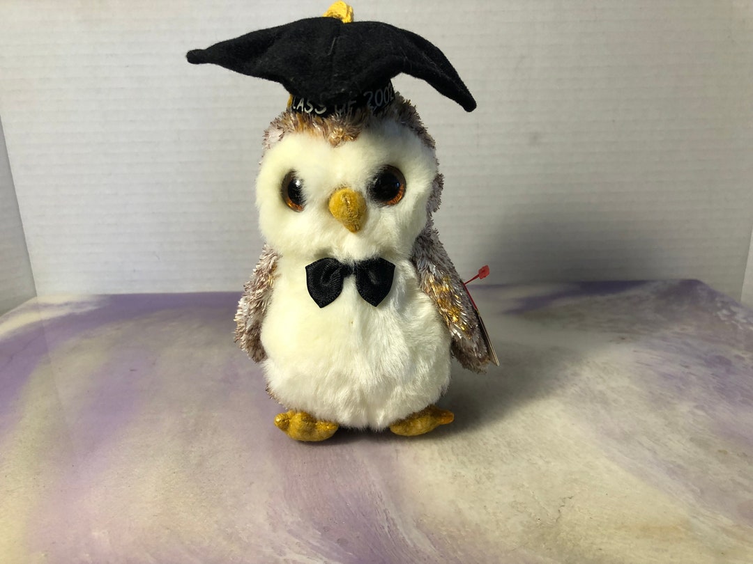 Vintage Ty Beanie Babies Smarter the Owl Vintage Bear Retired With Tags ...