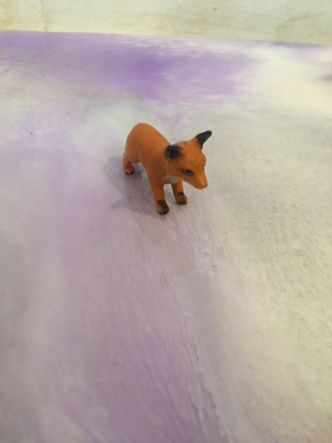 Vintage Fox Figurine Toy Rubber Fox Figure -rare Vintage Plastic 1980's ...