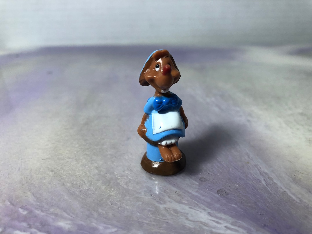 Vintage Disney CINDERELLA JAQ Jacques Mouse Figure PVC Cake Topper Rare ...