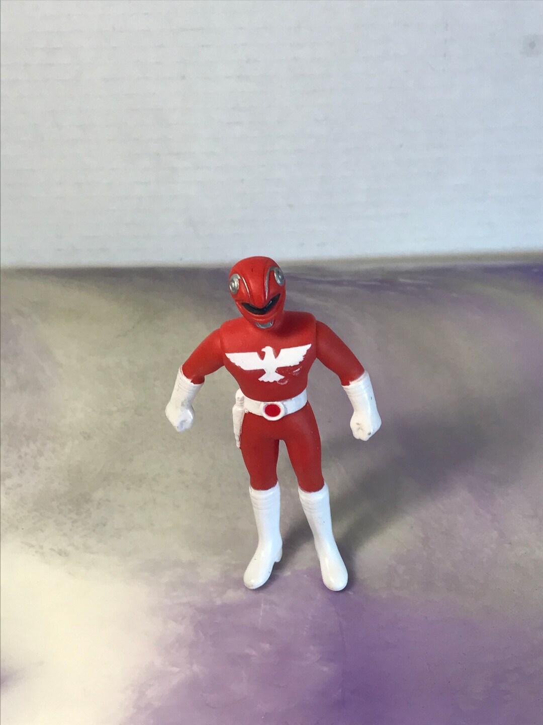 Vintage Knock off PVC MMPR Red Ranger Made in China Figure / Cake ...