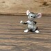 Vintage Mini Bone China Grey Mouse Figurine 1.5 Inch Mini - Etsy