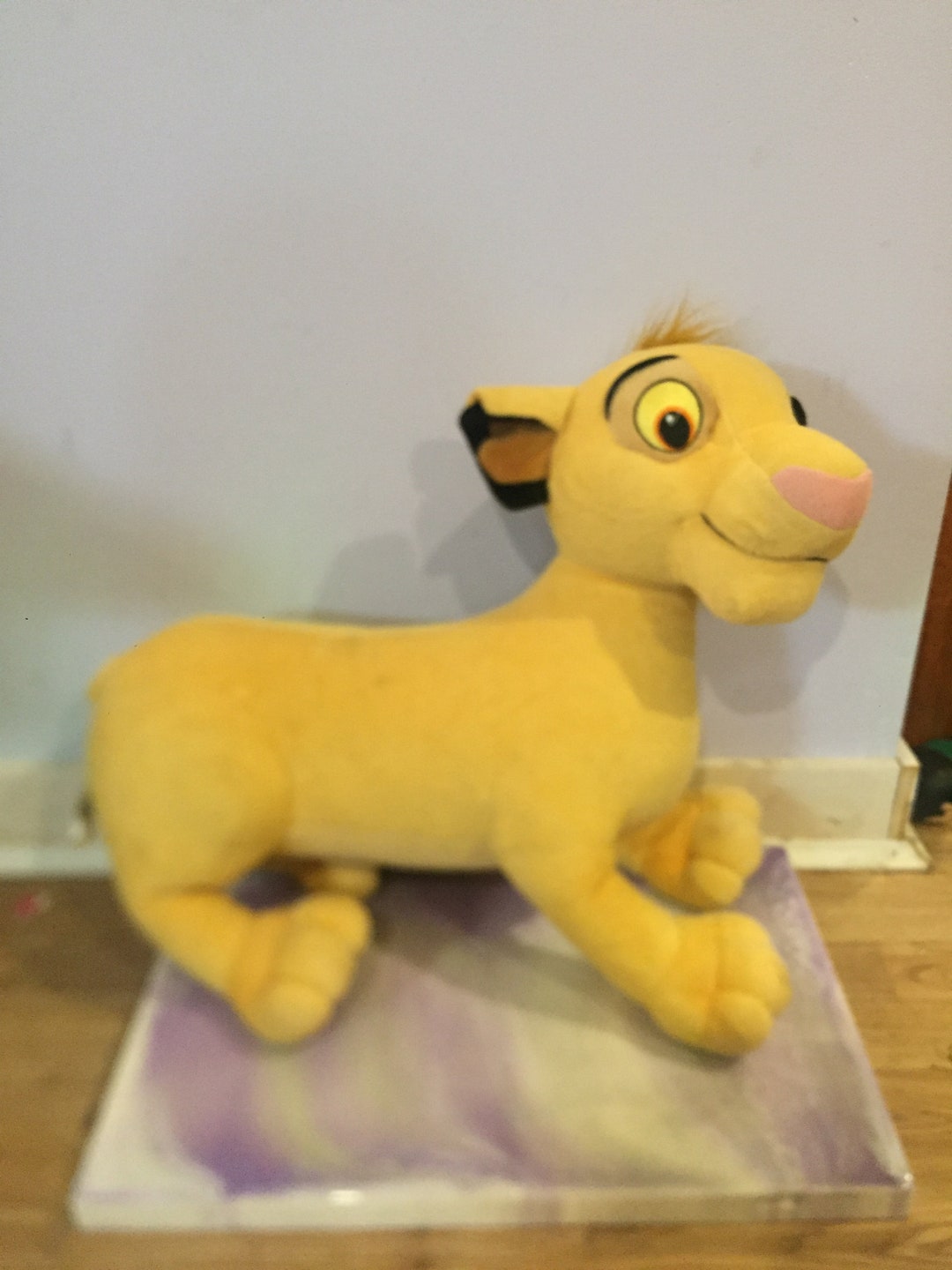Rare Vintage Plush Stuffed Animal Walt Disney Lion King YOUNG SIMBA ...