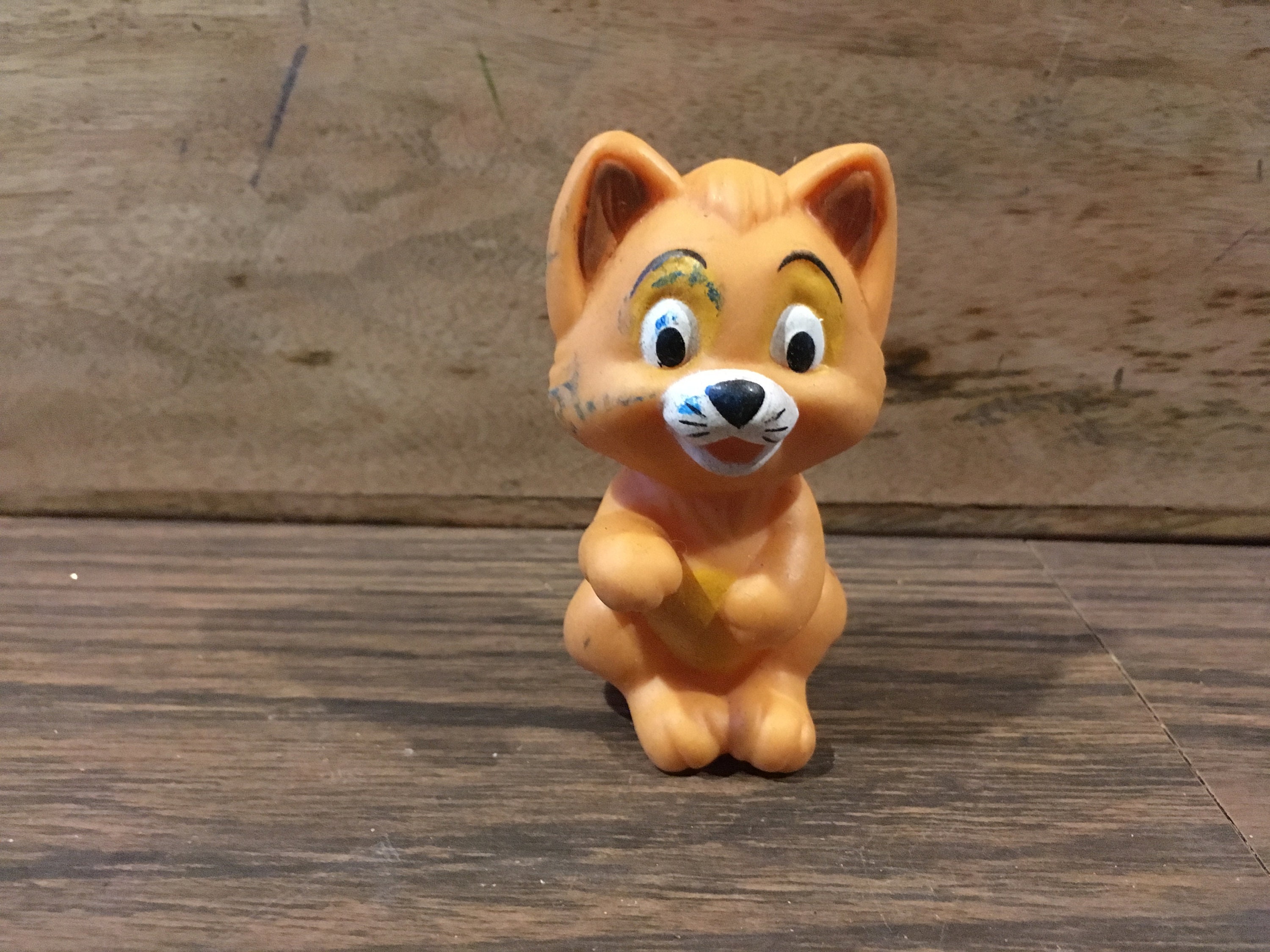 Vintage Disney Oliver and Company Oliver the Cat PVC Cake Topper Rare ...