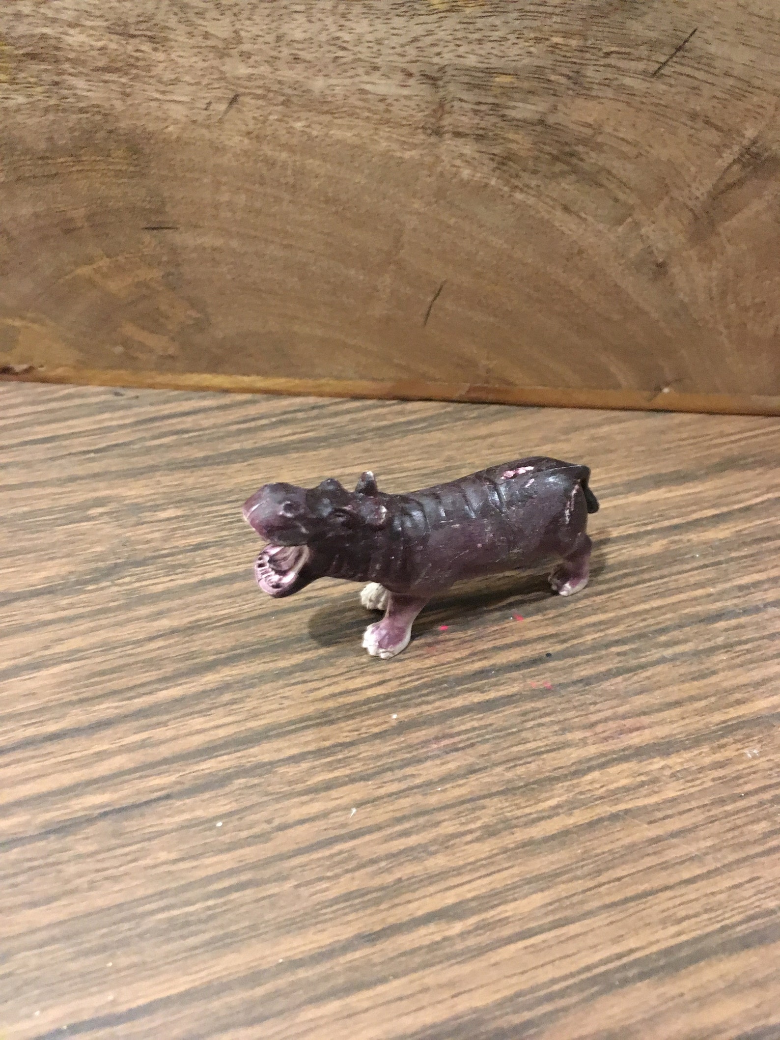 Vintage Hippo Toy Rubber Hippopotamus Figure Rare Vintage - Etsy