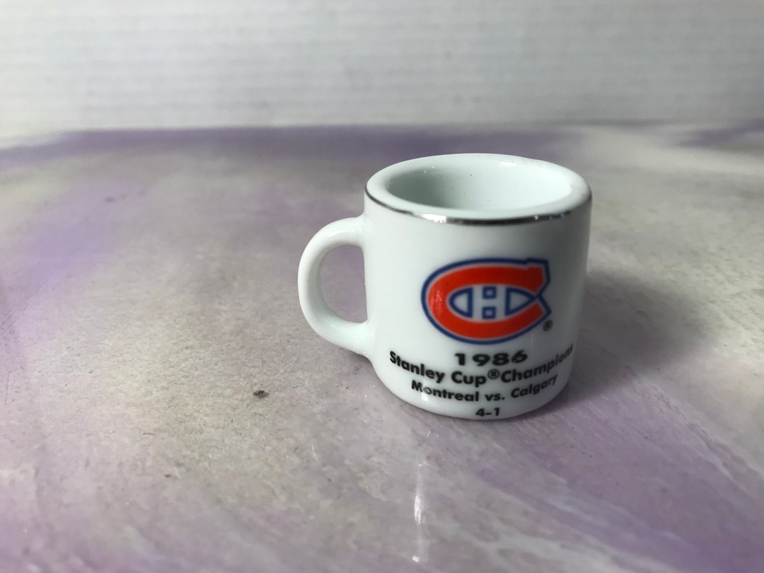 Vintage NHL Stanley Cup Crazy Mini Mug Montreal Canadians 1986 Champs ...